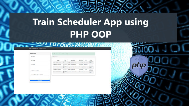 Train Scheduler App using PHP OOP and MYSQL Database Free Download ... Train Scheduler App using PHP OOP and MYSQL Database Free Download ...