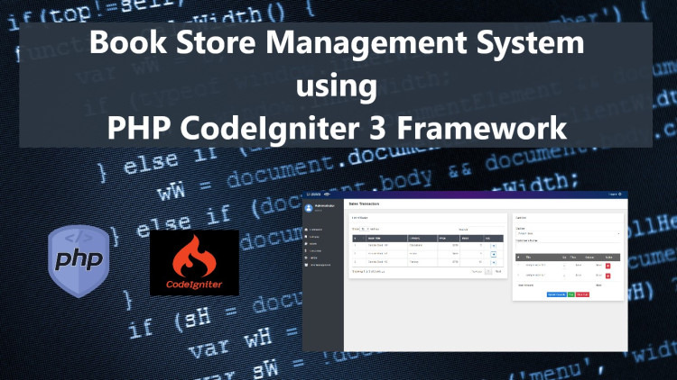 Book Store Management System Project Using Php Codeigniter 3 Free Source Code Sourcecodester 0653