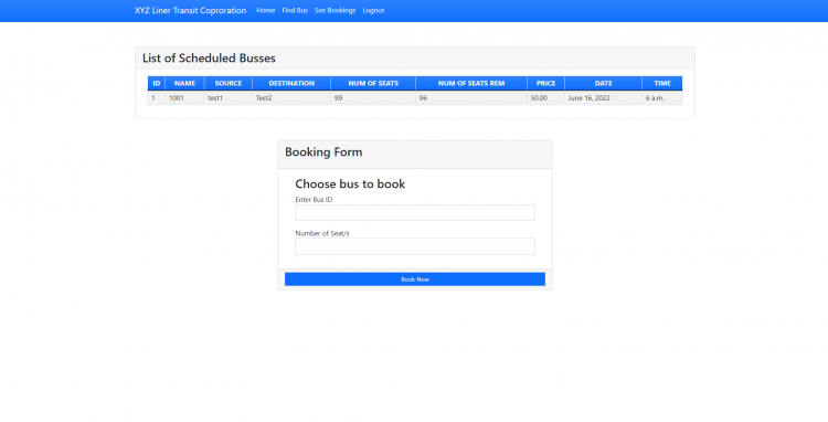 Bus Reservation System In Python Using Django Framework Free Source Code Sourcecodester