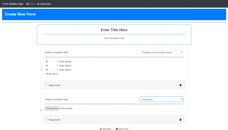 Simple Form Builder Web App Using Php And Jquery With Source Code