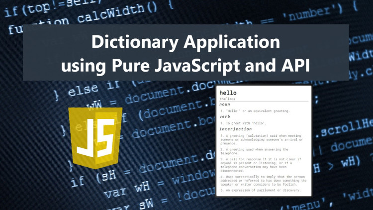 Dictionary Application using JavaScript and API Source Code Free ... Dictionary Application using JavaScript and API Source Code Free ...
