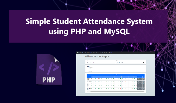 Simple Student Attendance System using PHP and MySQL | SourceCodester Simple Student Attendance System using PHP and MySQL | SourceCodester