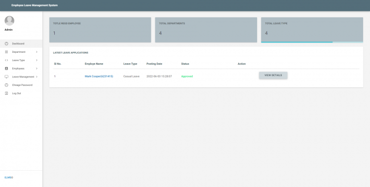 Online Employee Leave Management System In Php Free Source Code Sourcecodester 3246