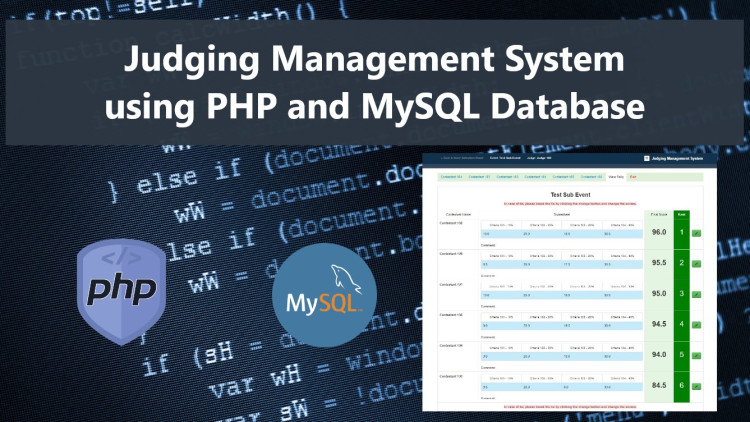 Judging Management System using PHP and MySQL Free Source Code ... Judging Management System using PHP and MySQL Free Source Code ...