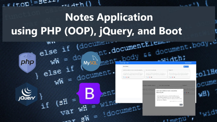 Notes App Using Php Oop Jquery And Bootstrap Free Source Code Sourcecodester