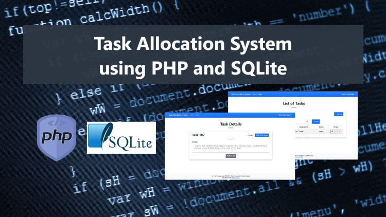 Simple Task Allocation System Using Php And Sqlite Source Code Free