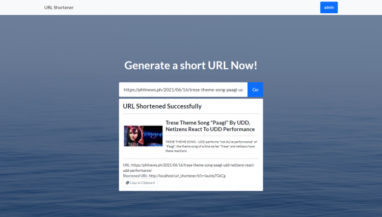 Responsive Url Shortener Web App In Php And Jquery Free Source Code Sourcecodester