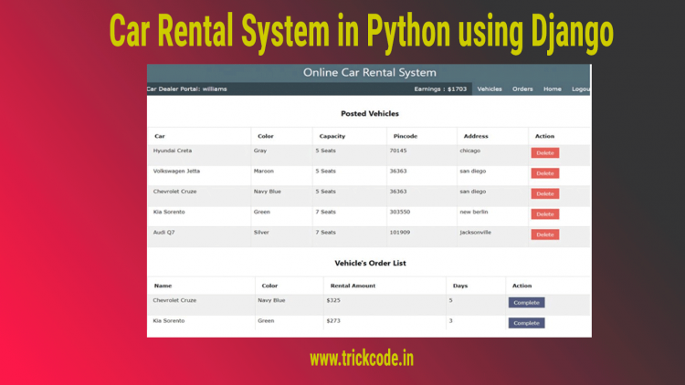 Car Rental System in Python using Django with Free Source Code ... Car Rental System in Python using Django with Free Source Code ...