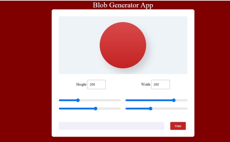 Blob Generator App Using HTML & CSS in VanillaJS with Source Code ... Blob Generator App Using HTML & CSS in VanillaJS with Source Code ...