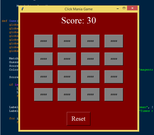 Click Mania Game Using Tkinter In Python With Source Code Sourcecodester