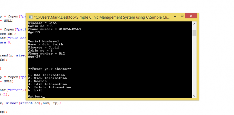 Clinic Record Management System Using C With Source Code Sourcecodester