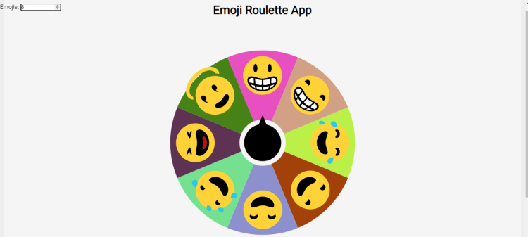 Emoji Roulette App Using Htmlandcss In Vanillajs With Source Code Sourcecodester