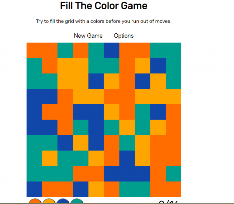 Fill The Color Game using JavaScript with Source Code | SourceCodester Fill The Color Game using JavaScript with Source Code | SourceCodester