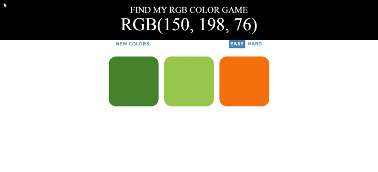 Find My Rgb Color Game Using Javascript With Free Source Code