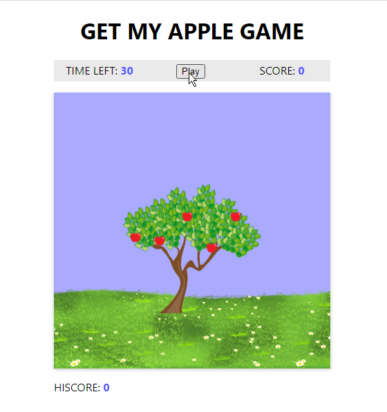 Get My Apple Game Using Javascript With Free Source Code Sourcecodester