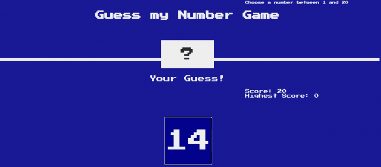 Guess My Number Game Using Javascript With Source Code Sourcecodester