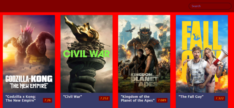Movie Rating App Using Htmlandcss In Vanillajs With Source Code Sourcecodester