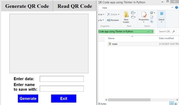 Qr Code App Using Tkinter In Python With Source Code Sourcecodester