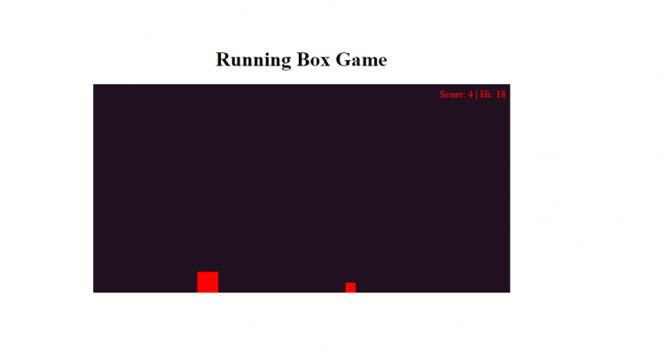 Running Box Game Using Javascript With Source Code Sourcecodester