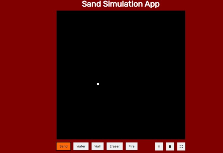 Sand Simulation App using HTML & CSS in JavaScript with Source Code ... Sand Simulation App using HTML & CSS in JavaScript with Source Code ...