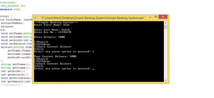 Simple Banking System Using C With Source Code Sourcecodester 5957