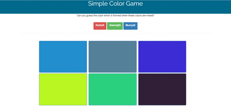 Simple Color Game Using Javascript With Source Code Sourcecodester 0207