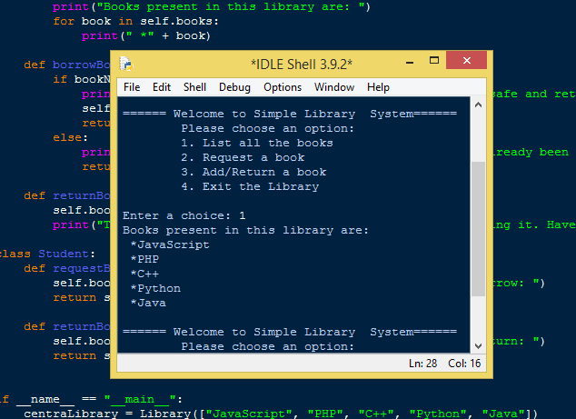 Simple Library Management In Python With Source Code Source Code Projects 5318