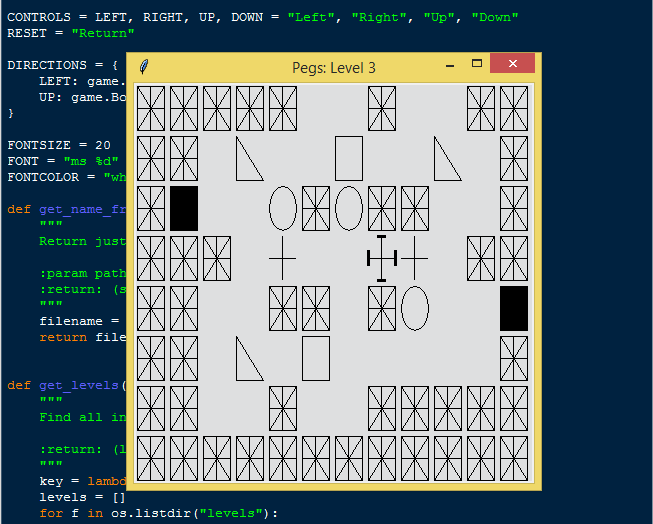 Simple Peg Game Using Python With Source Code Sourcecodester