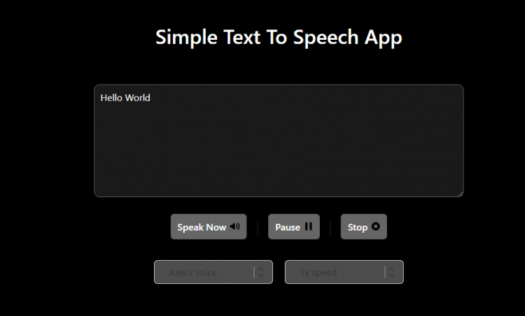 Simple Text To Speech App Using Javascript With Free Source Code Sourcecodester