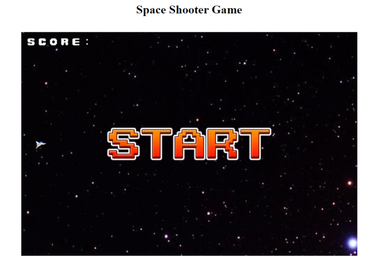 Space Shooter Game Using Javascript With Free Source Code Sourcecodester