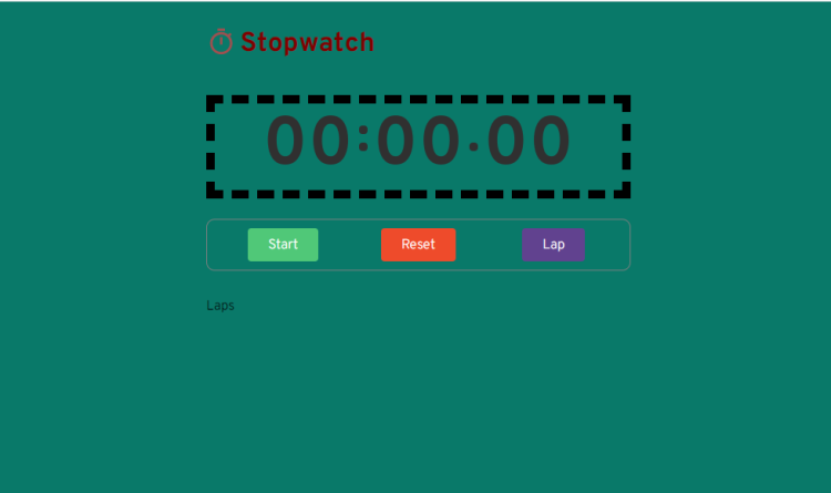 Stopwatch App Using Html In Vanillajs With Source Code Sourcecodester