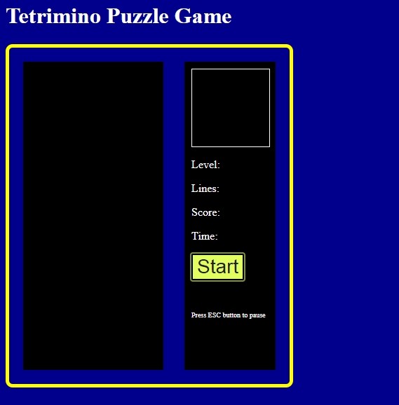 Tetrimino Puzzle Game Using Htmlandcss In Vanillajs With Source Code Sourcecodester