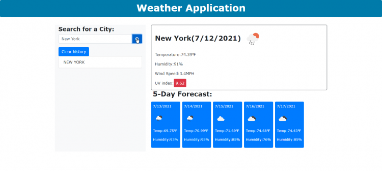 Simple Weather Application Using Javascript With Free Source Code Sourcecodester