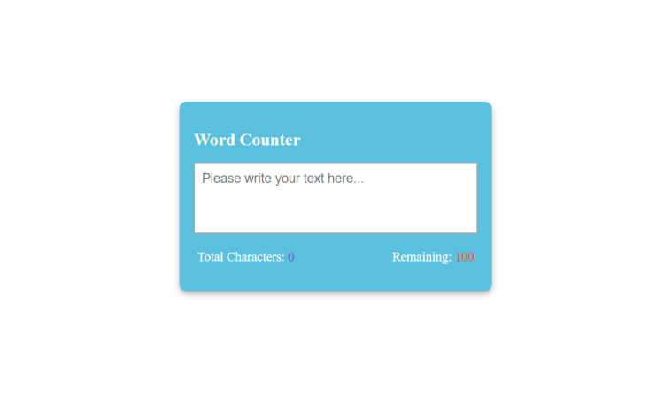 Word Counter App using HTML&CSS in VanillaJS with Source Code ... Word Counter App using HTML&CSS in VanillaJS with Source Code ...