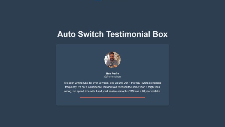 Auto Switch Testimonial Box Using Html Css And Javascript With Source Code Sourcecodester 0295