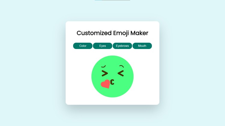 Customized Emoji Maker Using Html Css And Javascript With Source Code Sourcecodester