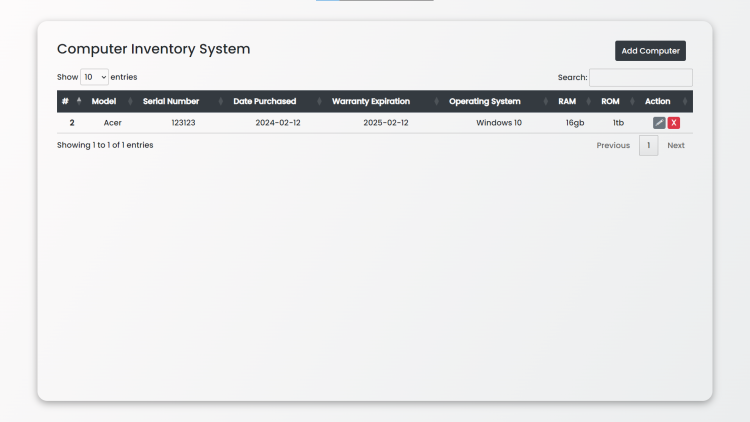 Computer Inventory System Using Php And Mysql With Source Code 8379