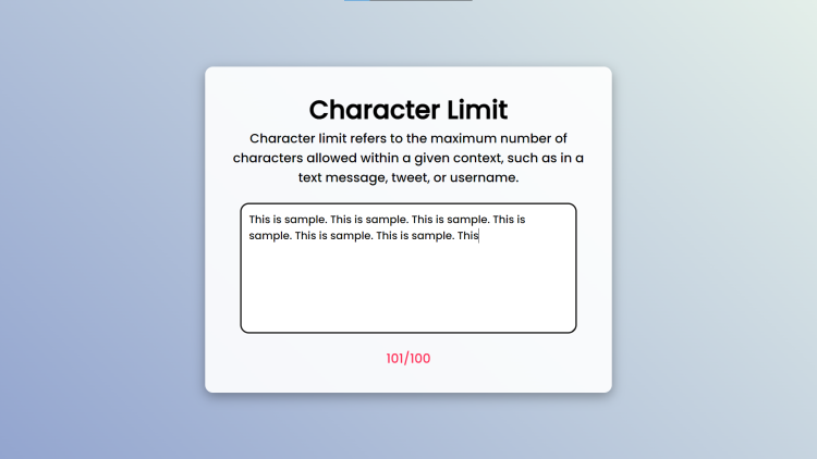 Character Limit Using Html Css And Javascript With Source Code Sourcecodester 5496