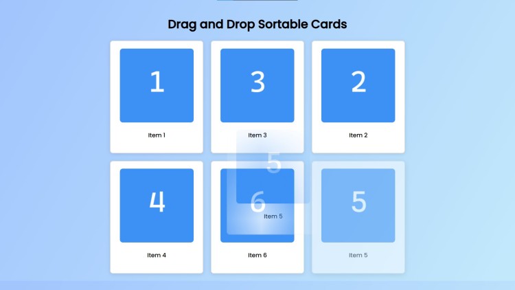 Drag And Drop Sortable Cards Using Html Css And Javascript With Source Code Sourcecodester