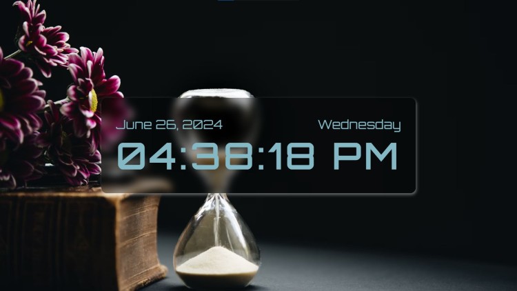 Glassmorphism Digital Clock Using Html Css And Javascript With Source Code Sourcecodester 5017