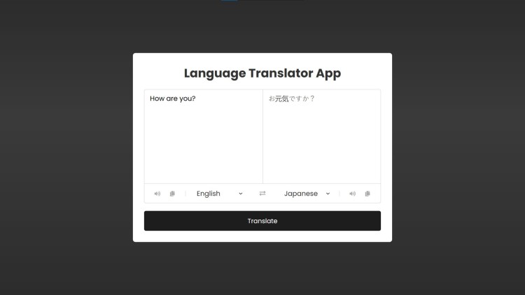 Language Translator App Using Html Css And Javascript With Source Code 4851