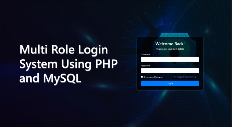 Multi Role Login System Using Php And Mysql With Source Code