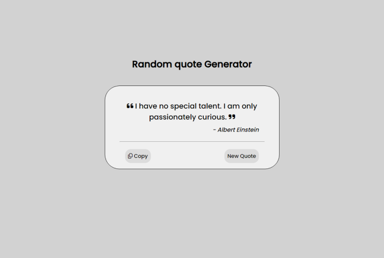 Random Quote Generator Using Html Css And Javascript With Source Code Sourcecodester
