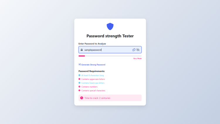 Password Tester and Generator Using HTML, CSS and JavaScript with ... Password Tester and Generator Using HTML, CSS and JavaScript with ...