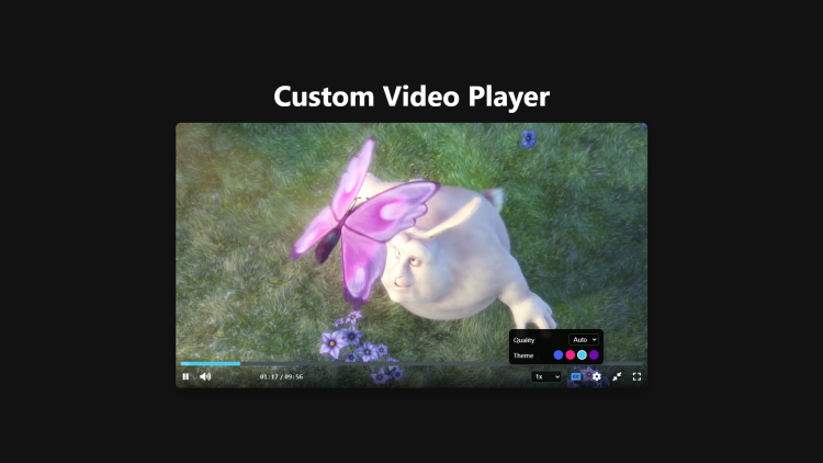 Custom Video Player Using HTML, CSS and JavaScript with Source Code ... Custom Video Player Using HTML, CSS and JavaScript with Source Code ...