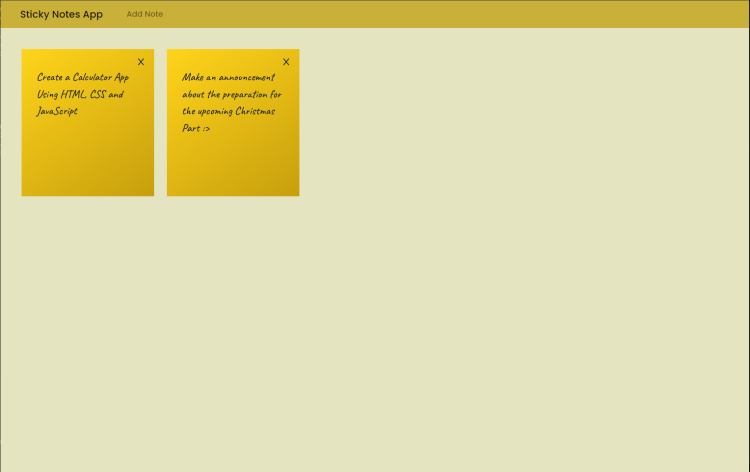 Sticky Notes App Using Php With Source Code Sourcecodester
