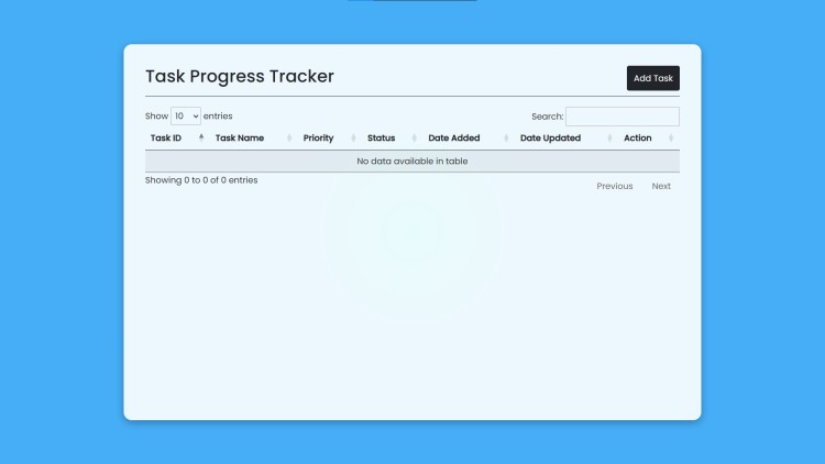 Task Progress Tracker Using Php And Mysql With Source Code Sourcecodester