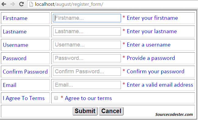 How To Make Register Form With Jquery Validation Sourcecodester