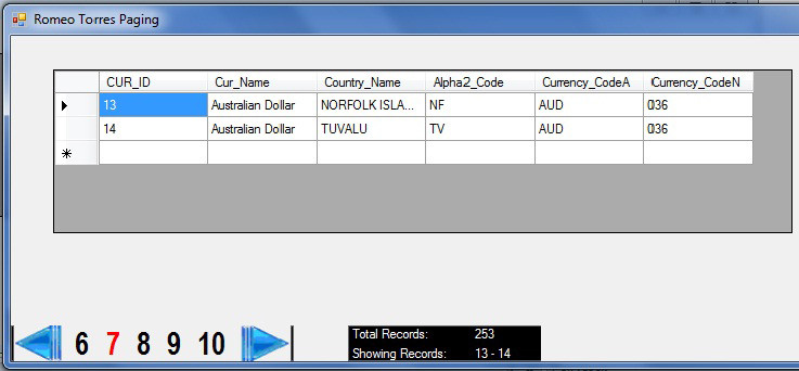 Datagridview Paging Pagination Free Source Code Projects And Tutorials