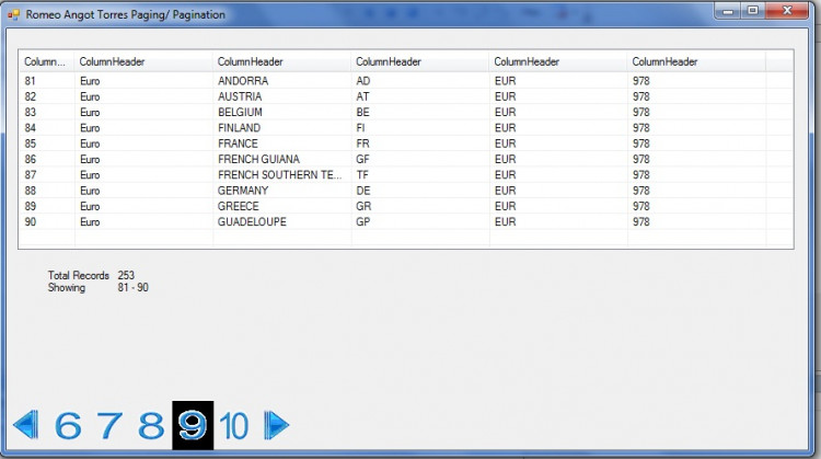 PAGING/ PAGINATION IN C#.NET | SourceCodester PAGING/ PAGINATION IN C#.NET | SourceCodester